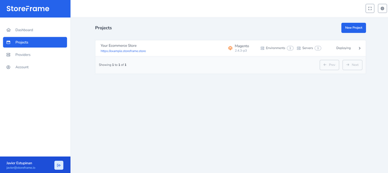 StoreFrame Hub⚡️Deploy & Manage Magento 2 Stores